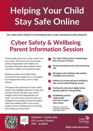 2024, Term 2, Edition 5 - Parent Information Session - Casey Grammar School